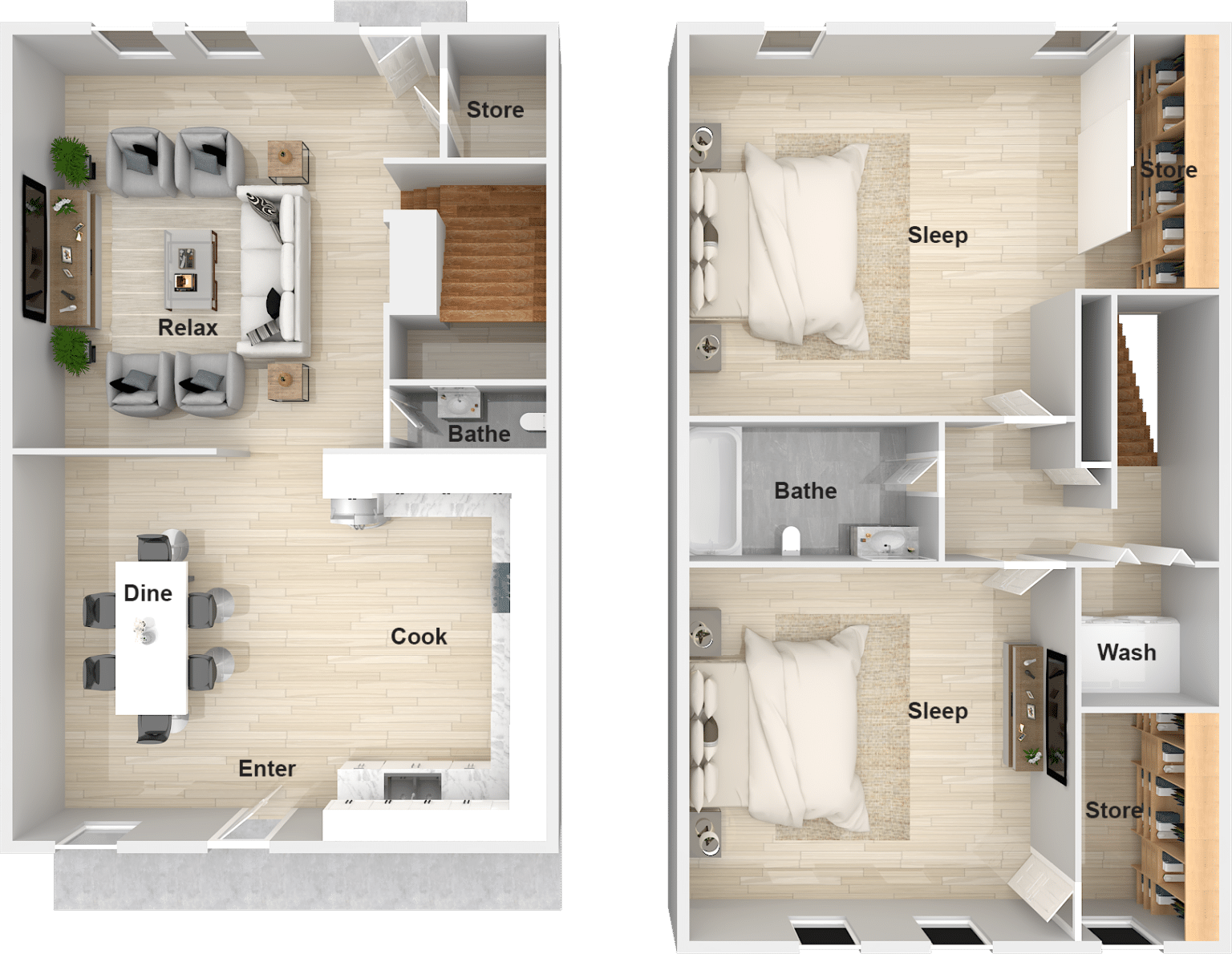 Floor Plans - Axis on Beltline